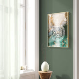 Set of 3 Islamic Wall Art Prints, Allah Ayatul Kursi Muhammad-Green Ma ...